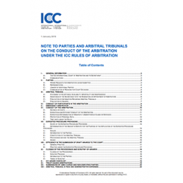 ICC Note to parties and Arbitral Tribunals on the Conduct of ...